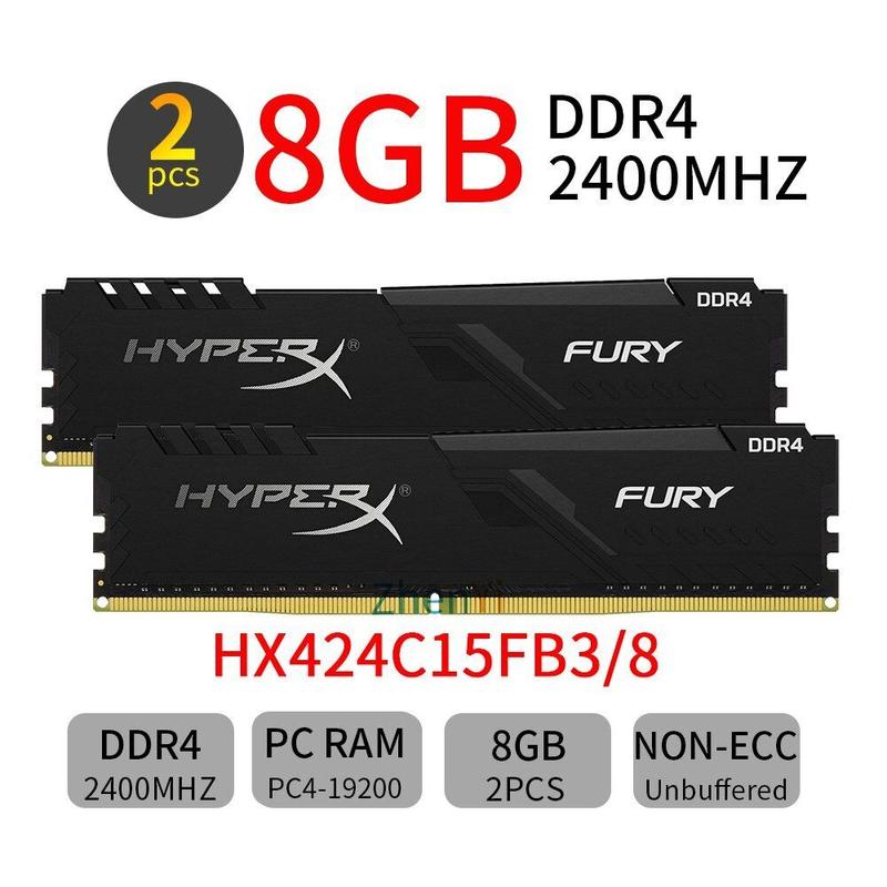 Kit RAM DDR4, Untuk Kingston HyperX Fury, 16GB (2x 8GB), DDR - TikTok ...