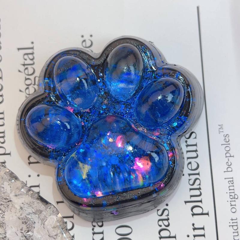 2pc Blue And Red Soft Jelly Feel Table Squishy Cat Paw Squishy - TikTok ...