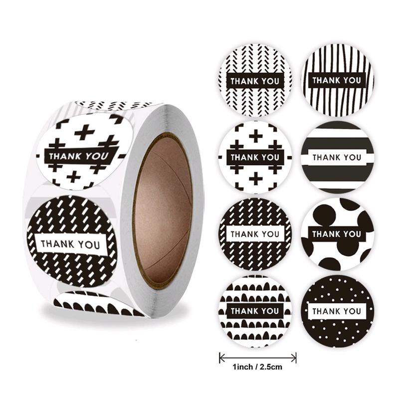stiker tulisan thank you bulat 1 roll 500 pcs ukuran 2.5 cm - Shop ...