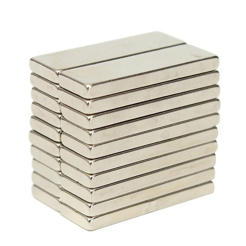 20Pcs 30x10x3mm N50 NdFeB Strong Rare Earth Bar Block Shape Neodymium ...