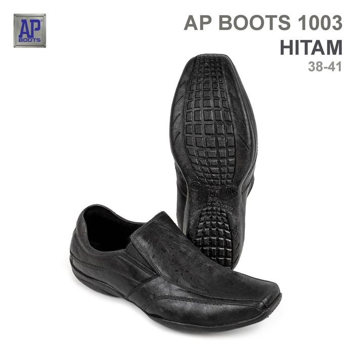 Promo AP Boots AP 1003 Hitam - Sepatu Pantofel PVC Shoes - Jakarta ...