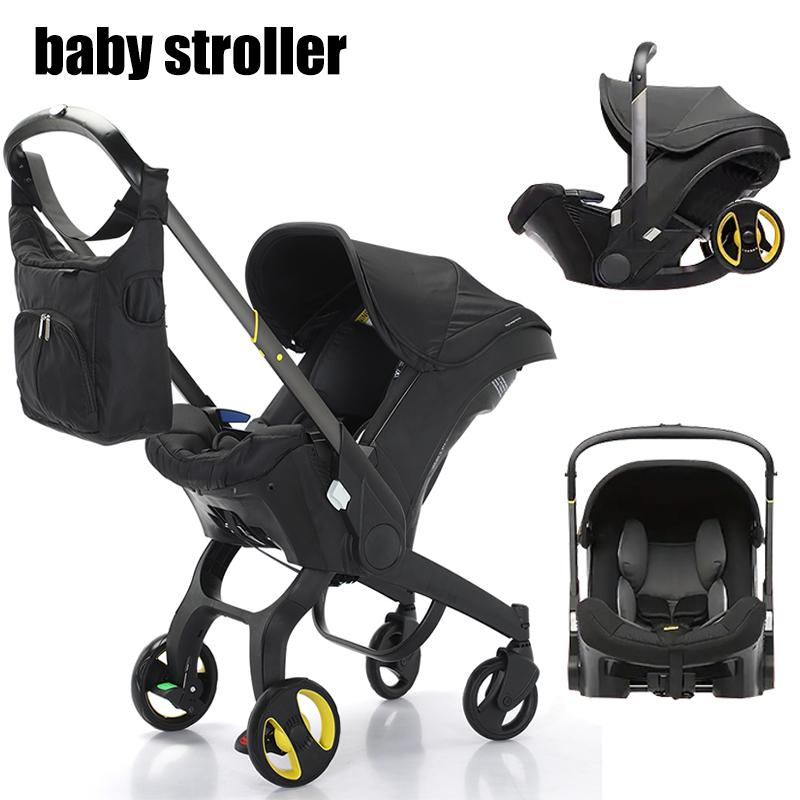 Folding Newborn Stroller With A Bag, Cotton Seat Cushion, the Push Rod ...