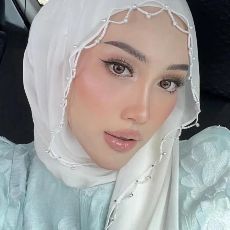 Tudung Hijab Sifon Buih, Rekaan Polos, Selendang Manik, Pashmina ...