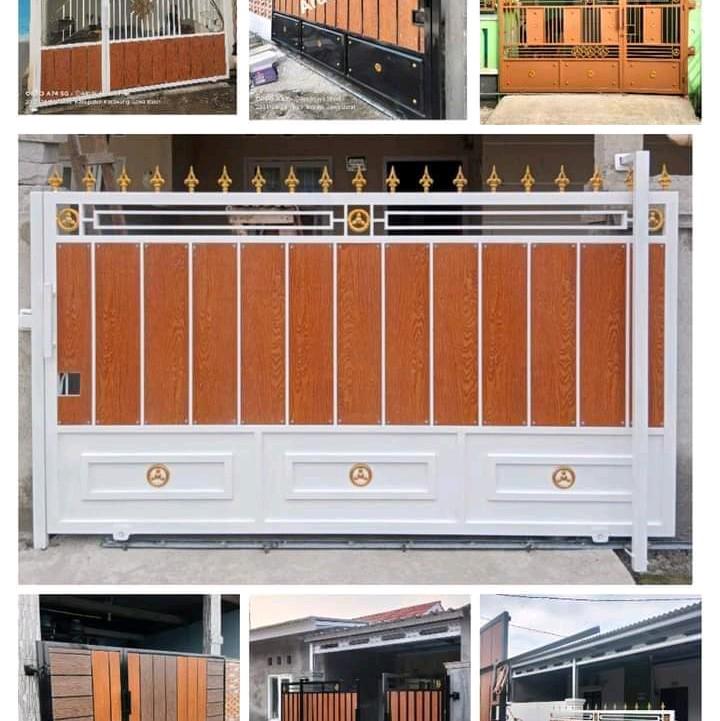 pagar grc motif kayu minimalis - Shop | Tokopedia