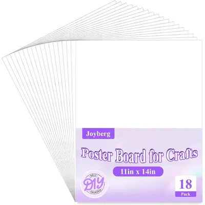 Thick Poster Paper 300gsm 100-Pack White Poster Board Bulk - 11x14 ...