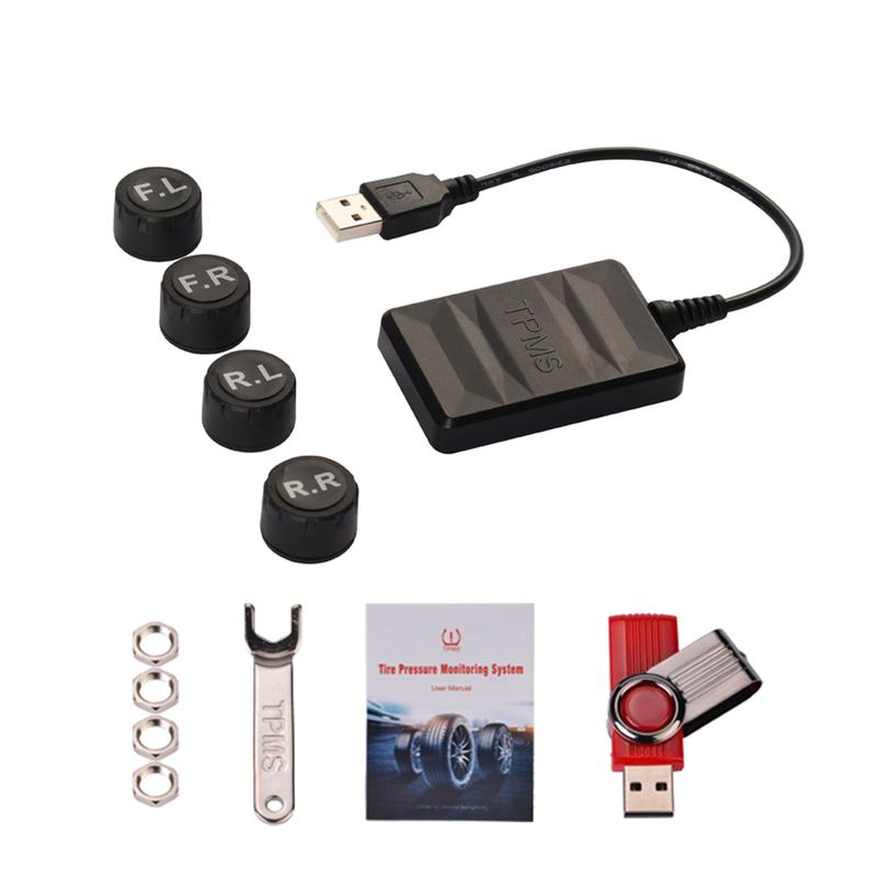 Car USB Tire Pressure Monitoring System Detector Sensitive Tyre ...