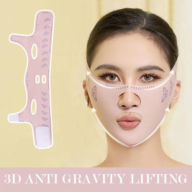 V Face Mask Butterfly PatternBreathable Face Band Lifting Mask - TikTok ...