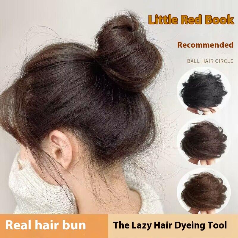 Real Hair Bun Hairpiece for Women, Ancient Style Hair Bun, Natural Hair ...