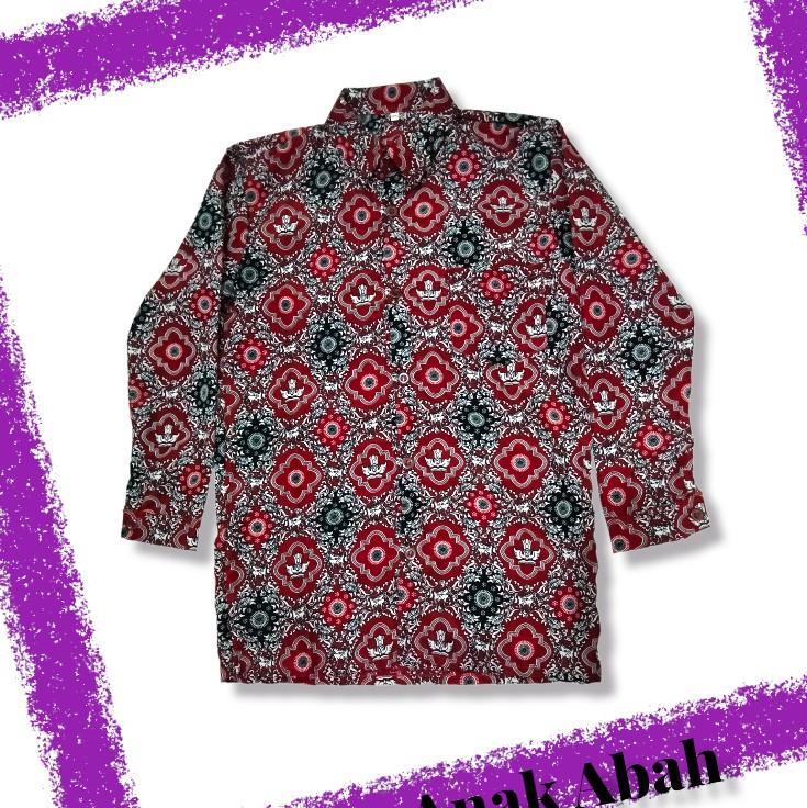 Seragam Batik Sd lengan panjang Tunas Merah bahan halus dan dingin ...