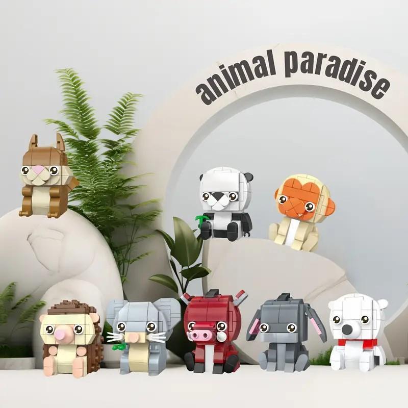 Animal Paradise Building Blocks Toy, 8pcs/set Mini Blocks Building Toy ...