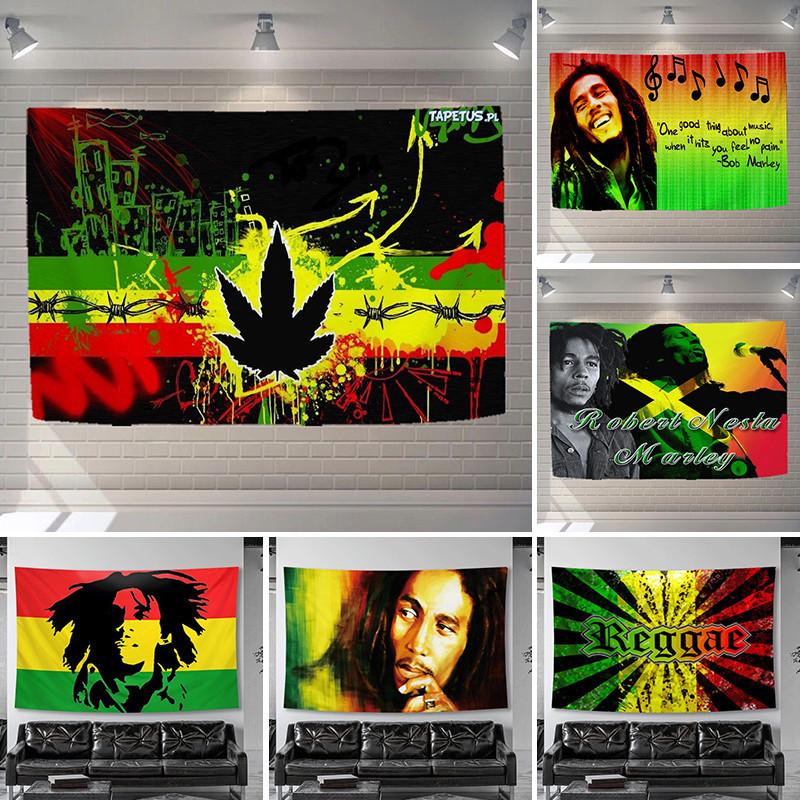 Reggae Jamaica Background Fabric Bedroom Dorm Living Room Decorative ...