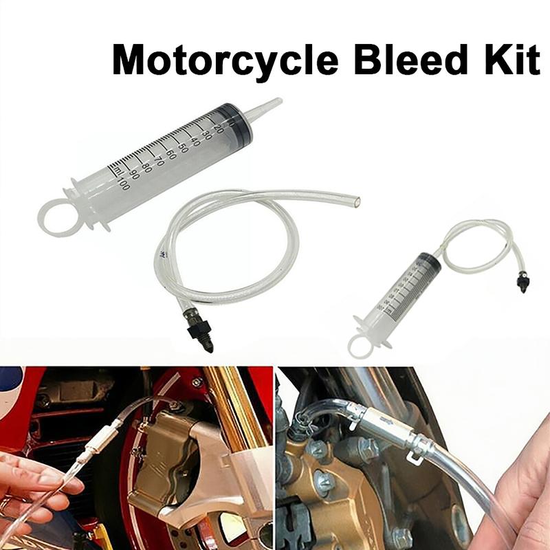 100ml Universal Motorcycle Bleed Kit Brake Caliper Gas Bleeder - TikTok ...