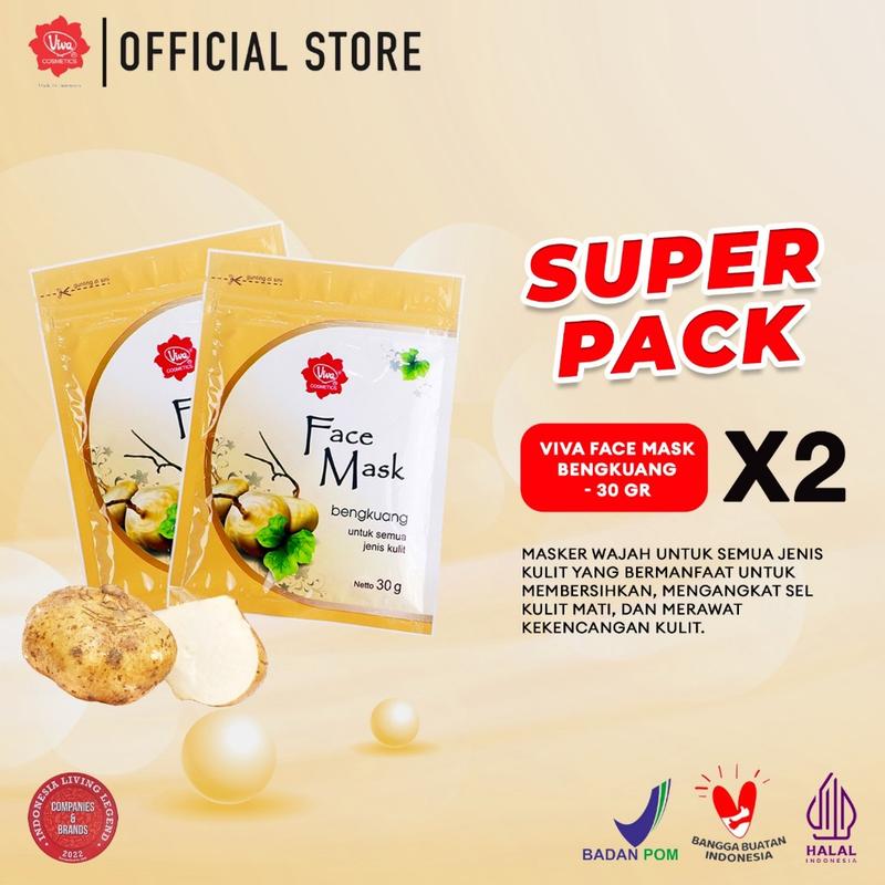 [Super Pack !!!] Viva Face Mask Bengkuang 30 gr - Shop | Tokopedia
