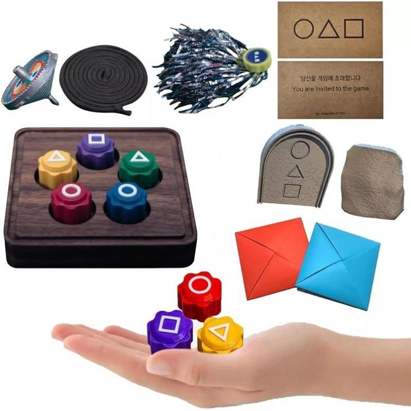 Squid Game Set – Gonggi, Ddakji, Paeng-y & More – Ultimate Collection ...