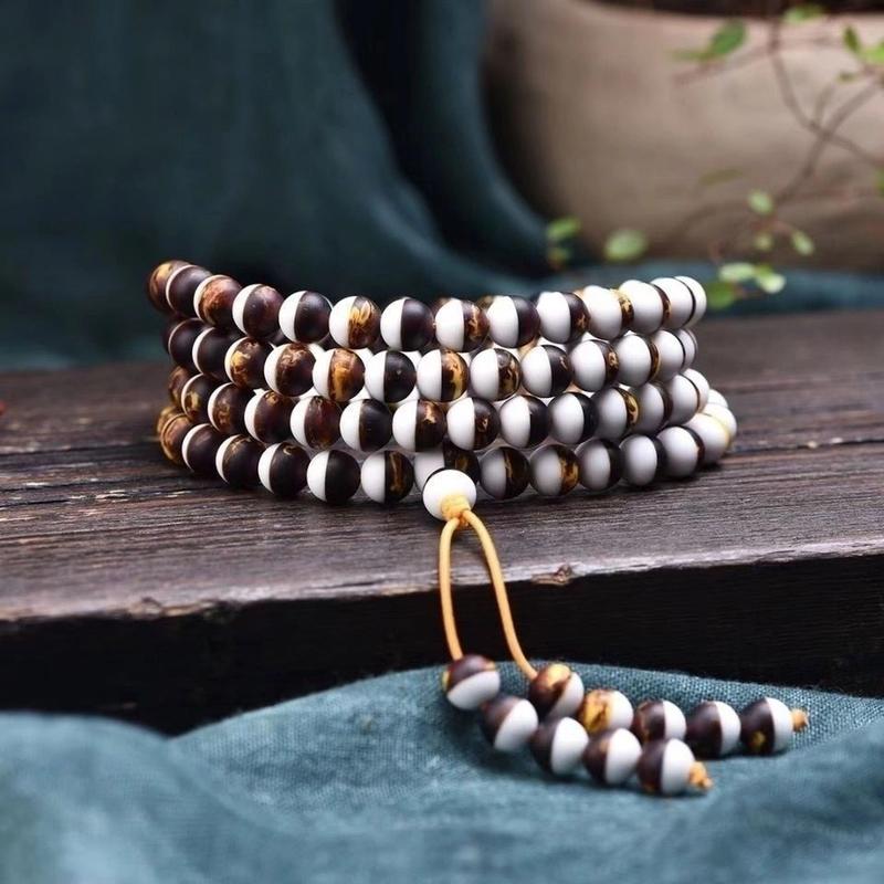2025 Dragon Amber Barrel Beads Lucky Beads 108 Buddhist Prayer - TikTok ...