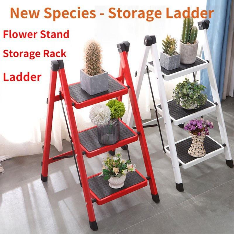 Foldable Ladder Step 2 3 4 Step Ladder 150kg Bearing Capacity - TikTok ...