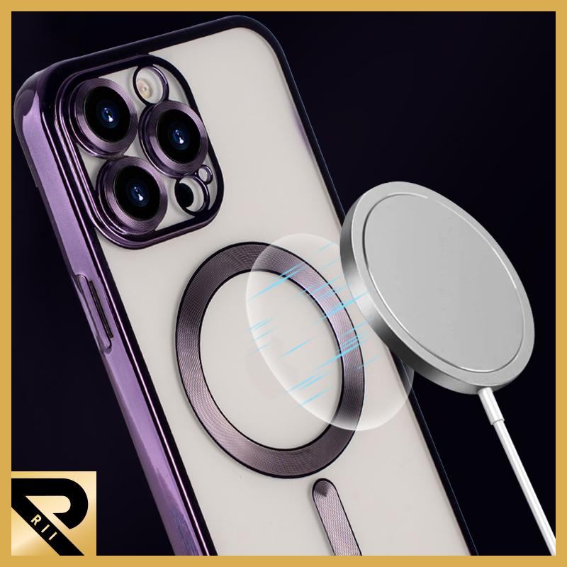 New RII Electroplated Magnetic Wireless Charging Phone for iPhone ...