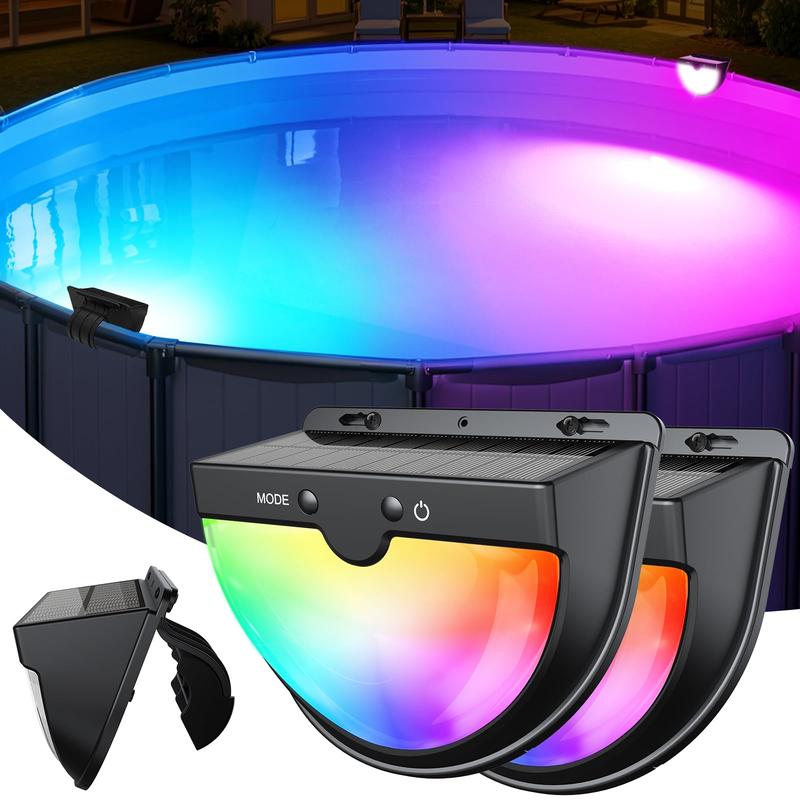 Solar Pool Lights Above Ground Light Frame Swimming For Waterproof 2025 ...