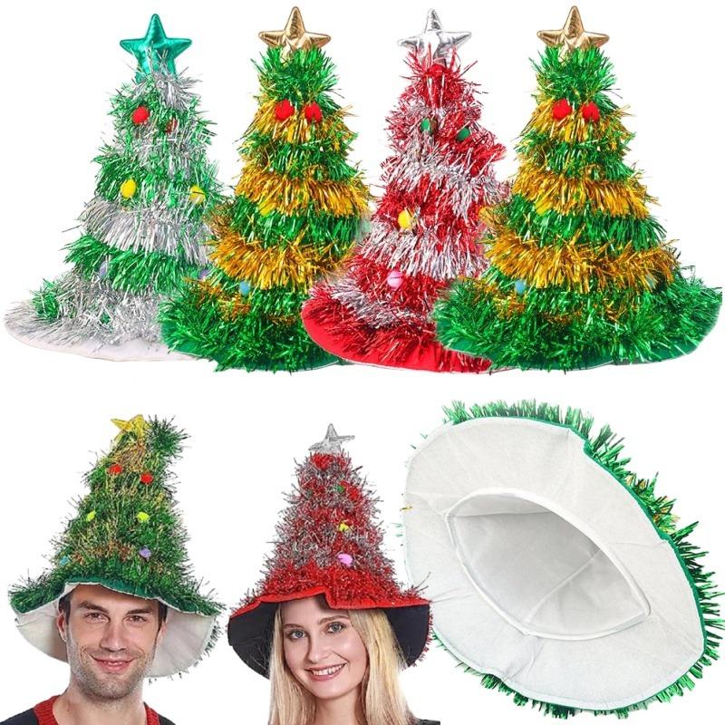 Christmas Tree Hat Non-Woven Merry Xhristmas Decor Hats Ornaments ...
