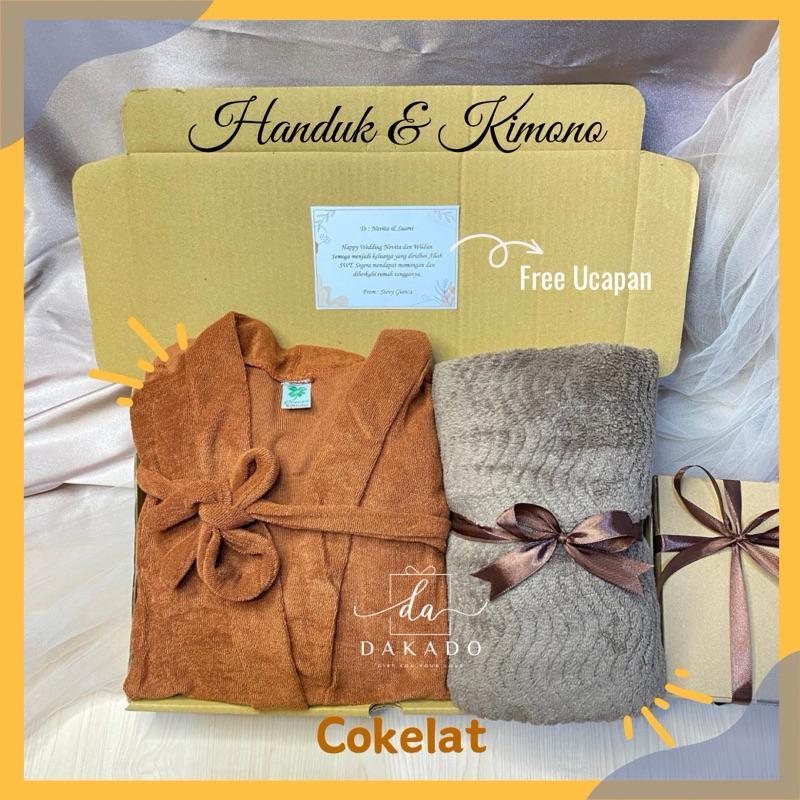 HAMPERS HANDUK DAN KIMONO GIFT WEDDING SESERAHAN BIRTHDAY ENGAGEMENT ...