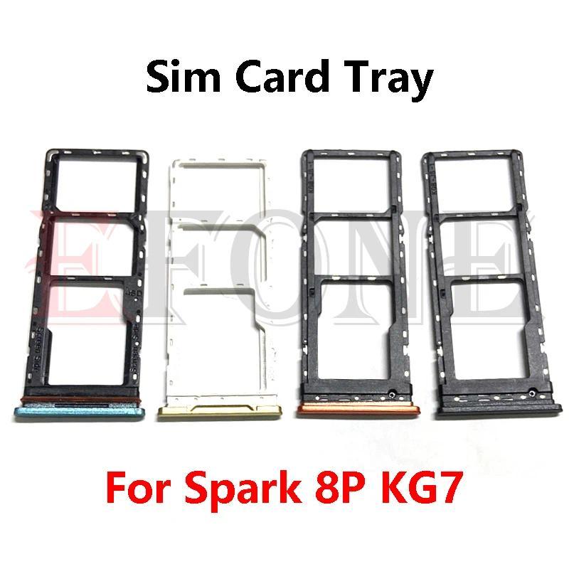 For Tecno Spark 8C 8P KG5K KG7 Sim Card Slot Tray Holder Sim Card ...