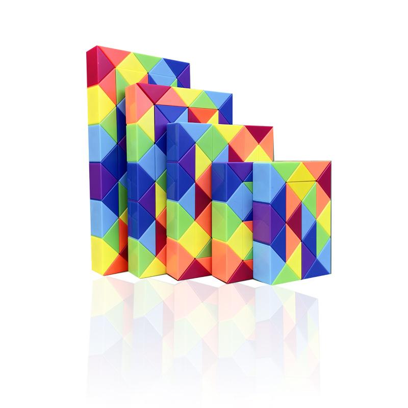 24-72 Segments Rainbow Puzzle Fidget Toys Transformable Cube - TikTok ...