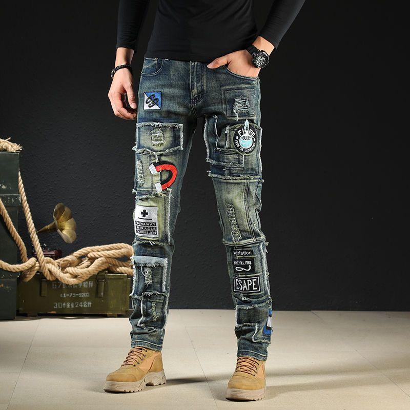 Musim Bunga Baru Jenama Fesyen Jepun Industri Berat Seluar Jeans ...