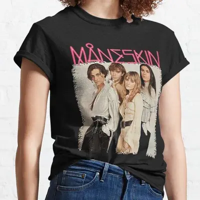 The Official Merchandise of Måneskin - Maneskin Classic T-ShirtT Shirt ...