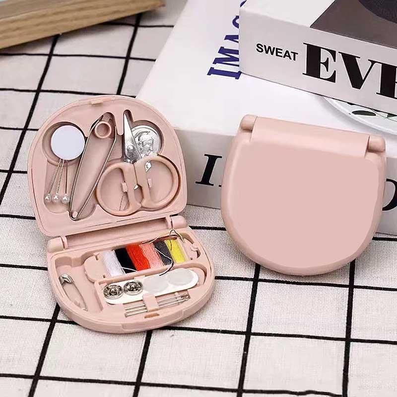 1set Mini Sewing Kit Sewing Box Buttons Pins Storage Boxes Thimble ...