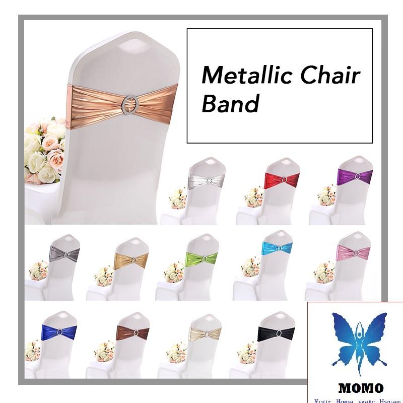 Metallic Shiny Elastic Chair Back Band Banquet Wedding Hotel - TikTok ...