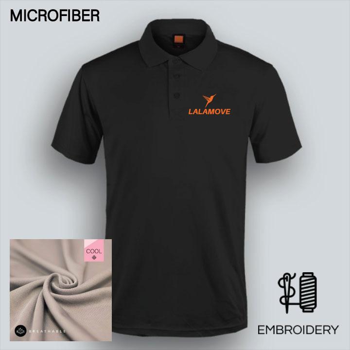 Baju-T Polo Lalamove Microfiber, LOGO EMBROIDERY, MEDR-129, Tee ...
