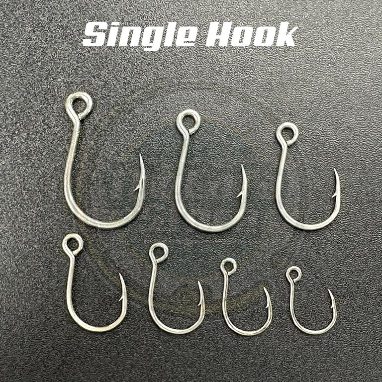 Single Hook Heavy Duty Super Sharp Hook Sinking Minnow Mata Kail ...