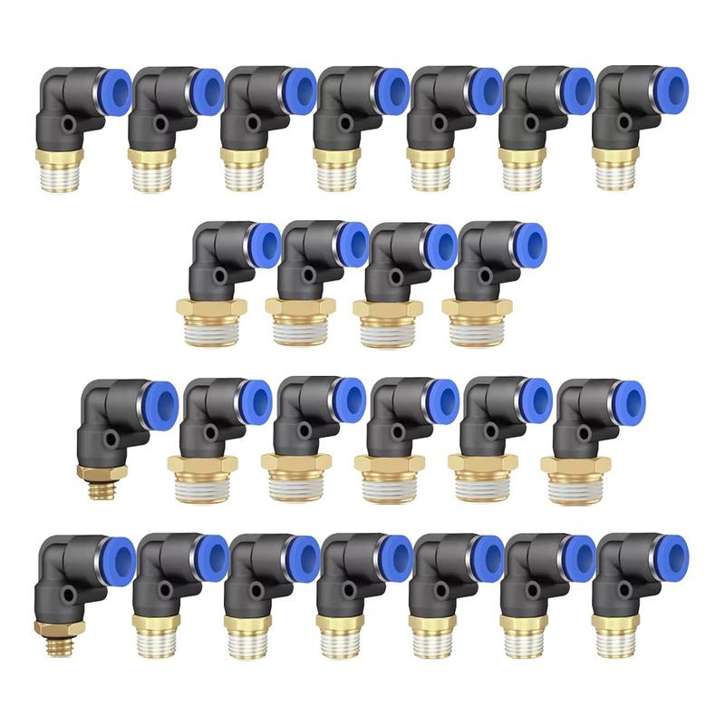 Pneumatic Elbow Quick Connector Air Fittings Thread Elbow Adapter ...