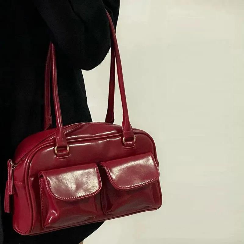 Beg Bahu Wanita, NALLCHEER, Beg Standoil, Fesyen, Gaya Retro, Kapasiti ...