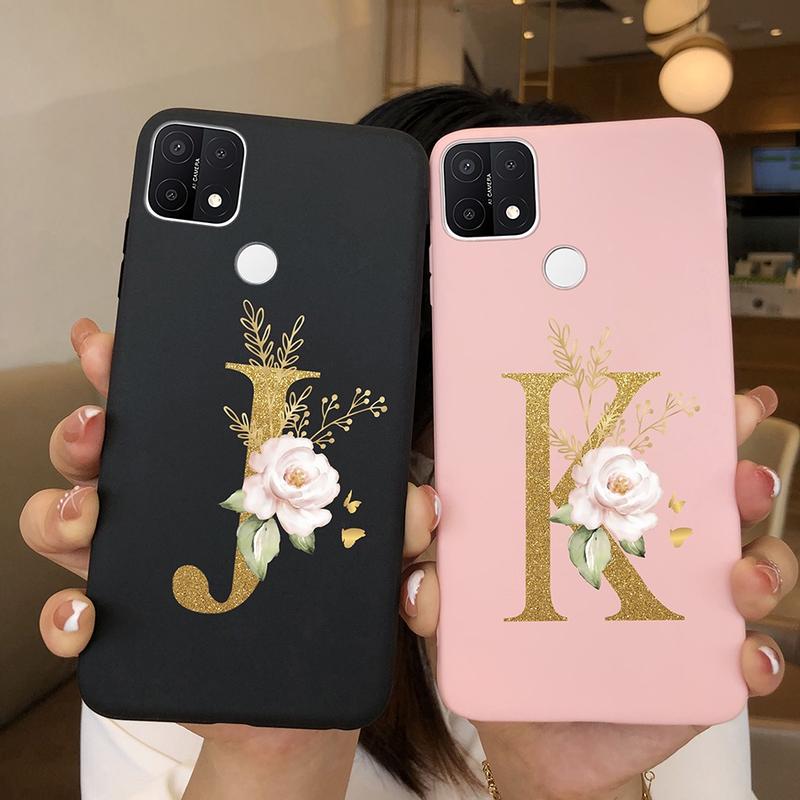 For OPPO A15 A15S A35 A 15 S A 35 Phone Case Pretty Letters Shockproof ...