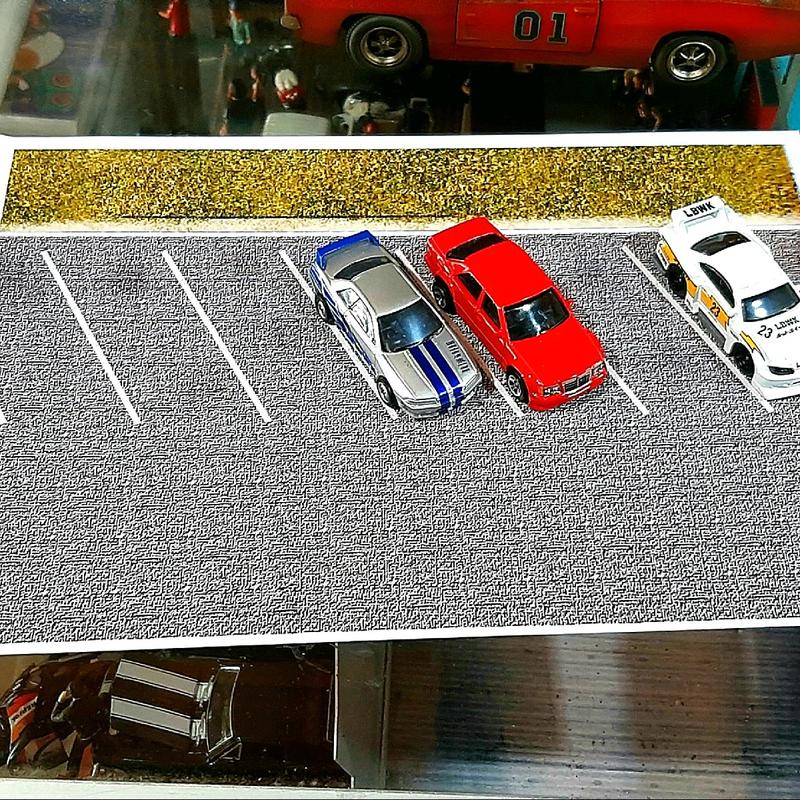 diorama papercraft jalan raya dan parkiran type B10 skala 1/64 - Shop ...