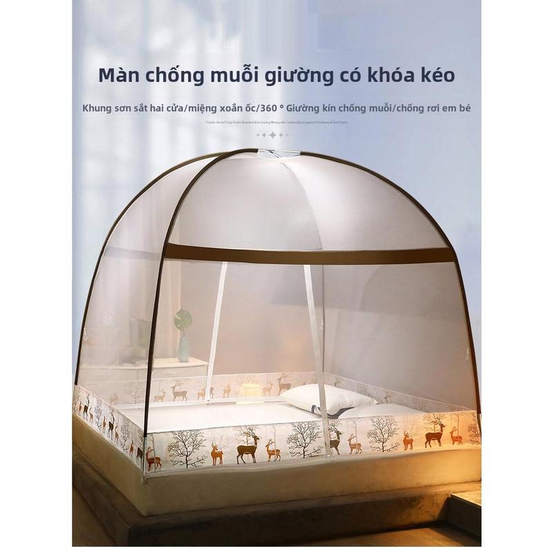 Mosquito net with curtains, mosquito repellent bedroom curtains ...