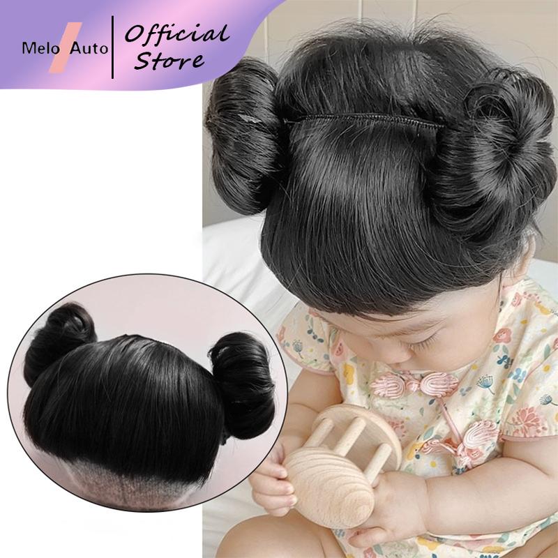 Cute Baby Wig With Bangs Braided Headband Baby Girl Hair Wig - TikTok ...