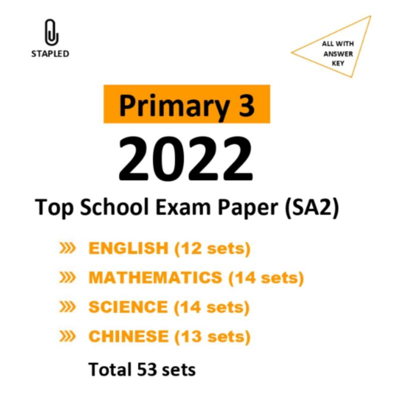 Original Product 2022 P3 SA2 Top Schools Exam Paper Primary 3 - TikTok ...