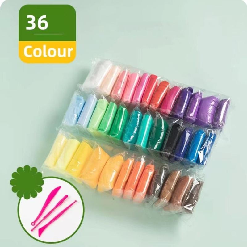 36 Color Air Dry Clay Colorful Handicrafts Lightweight Clay Art ...