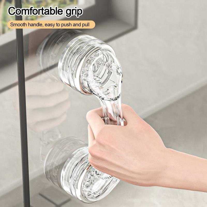 Versatile Suction Cup Door Handle ABS Punch-free Sliding Doo - TikTok ...