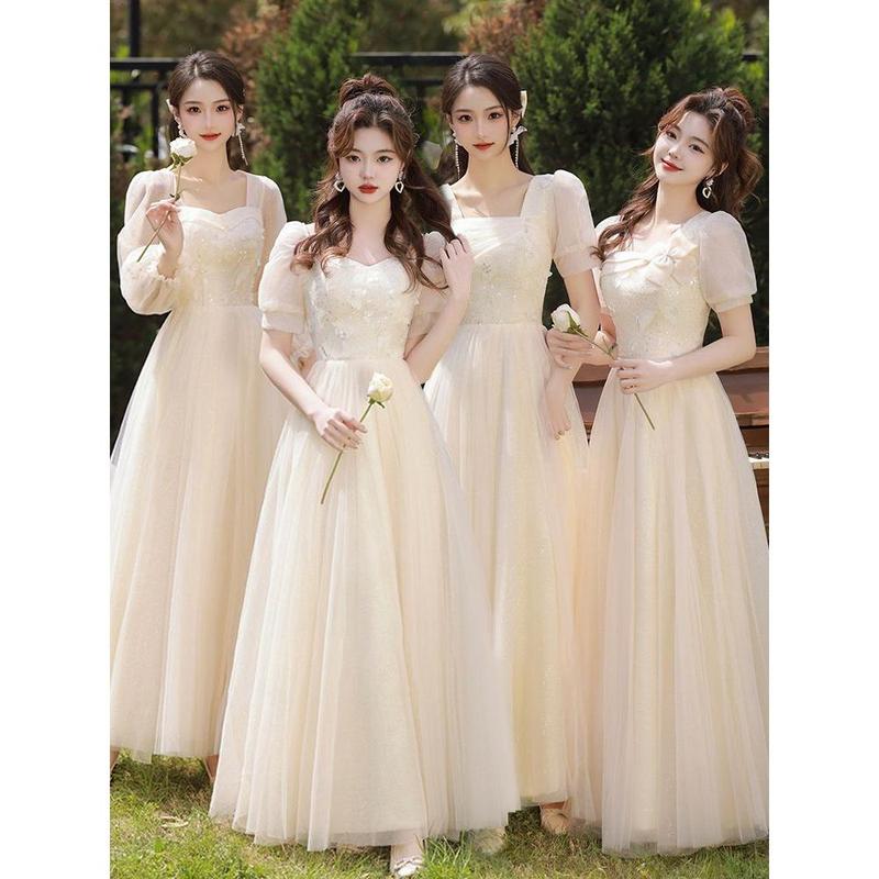 Váy Phù Dâu, Dành Cho Phụ Nữ, Màu Sâm Panh, Bán Chạy, Thích Hợp ...