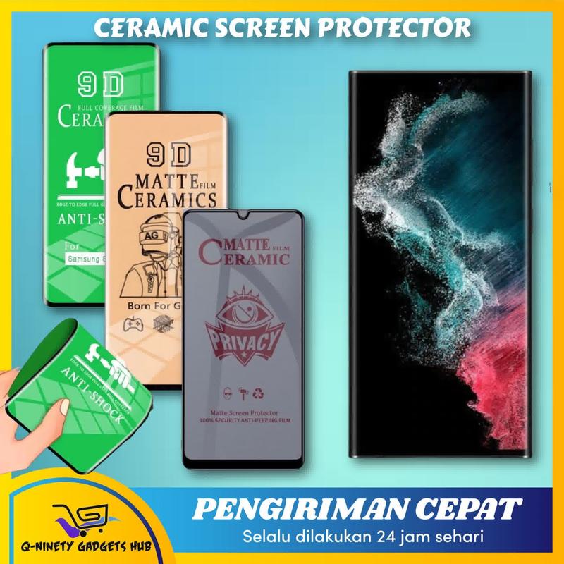 3D Full Curve Ceramic Clear Matte Privacy Ceramic Screen Protector ...