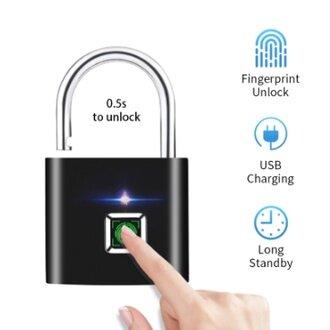 Kunci Pintu Cap Jari USB Rechargeable – Smart Fingerprint Padlock ...