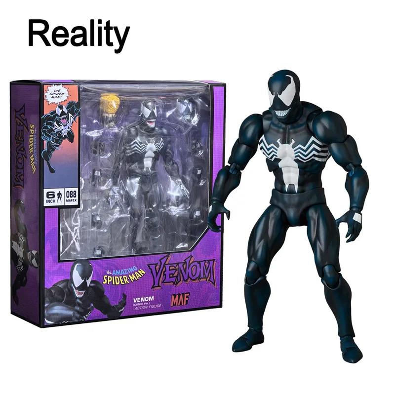 Tokoh Aksi Venom, Mainan Mafex, Spider-Man Venom S.h.figuarts, Model ...