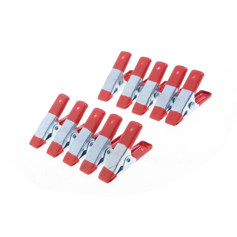 10PCS Metal Spring Clamps 2" Clip Soft Plastic Tips Grip Photos Craft ...