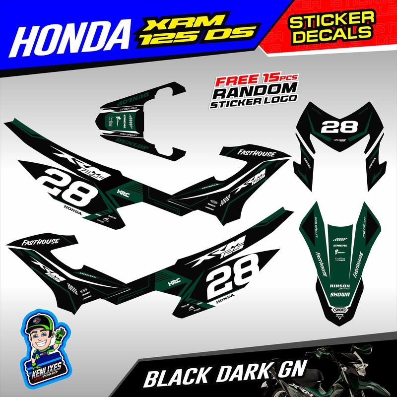 HONDA XRM 125 Fi DS Full Body Sticker Motor Decals - TikTok Shop ...