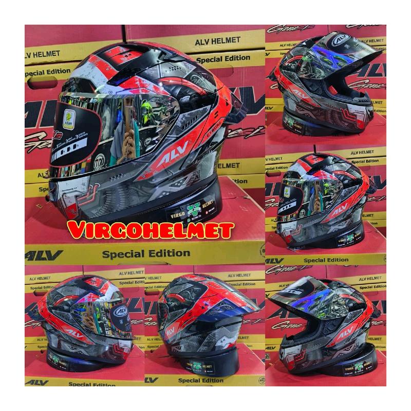 Helm Alv Genesis Motif Cyborg Series SNI Motorcycle - Shop | Tokopedia