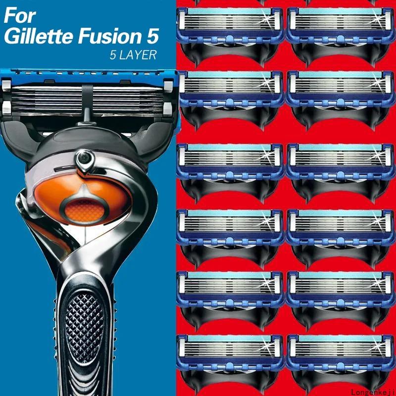 Blade For Fusion 5 Blades Razor Refills Safety Razor Holder - TikTok ...