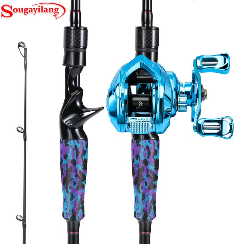 Sougayilang Centron Lite Fishing Combo - IM6 Graphite Casting Rod, High ...